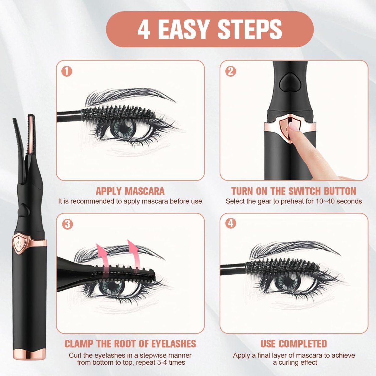 Electric Lash Curler: Instantly Beautiful Lashes – LightsBetter